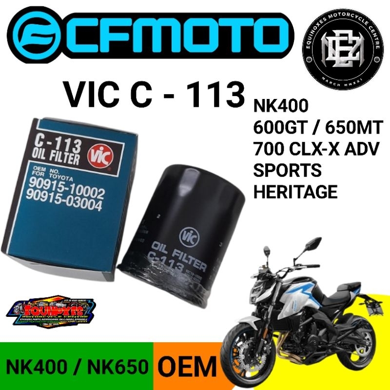 NK400 VIC C-113 OIL FILTER ORIGINAL GENUINE VIC OIL FILTER | Shopee Philippines