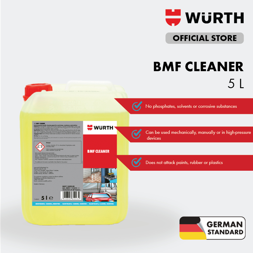 Wurth Premium Multi-Purpose Workshop Cleaner BMF 5 Liters | Shopee ...