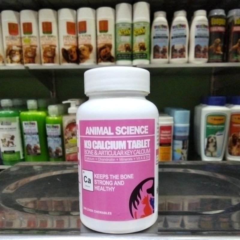 Animal Science K9 Calcium Tablet 100 Liver Chewables | Shopee Philippines