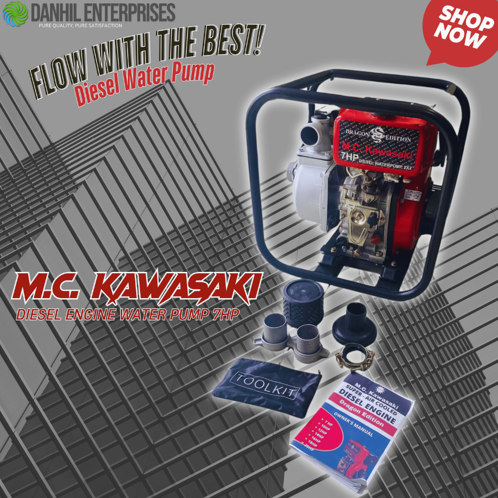 M.C.Kawasaki Diesel Engine Water Pump 2x2/3x3/4x4 | Shopee Philippines
