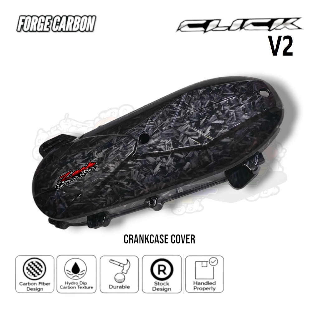 Honda Click V2 / V3 / V4 / 125 / 150 Forged Hydro Dip Carbon Glossy ...