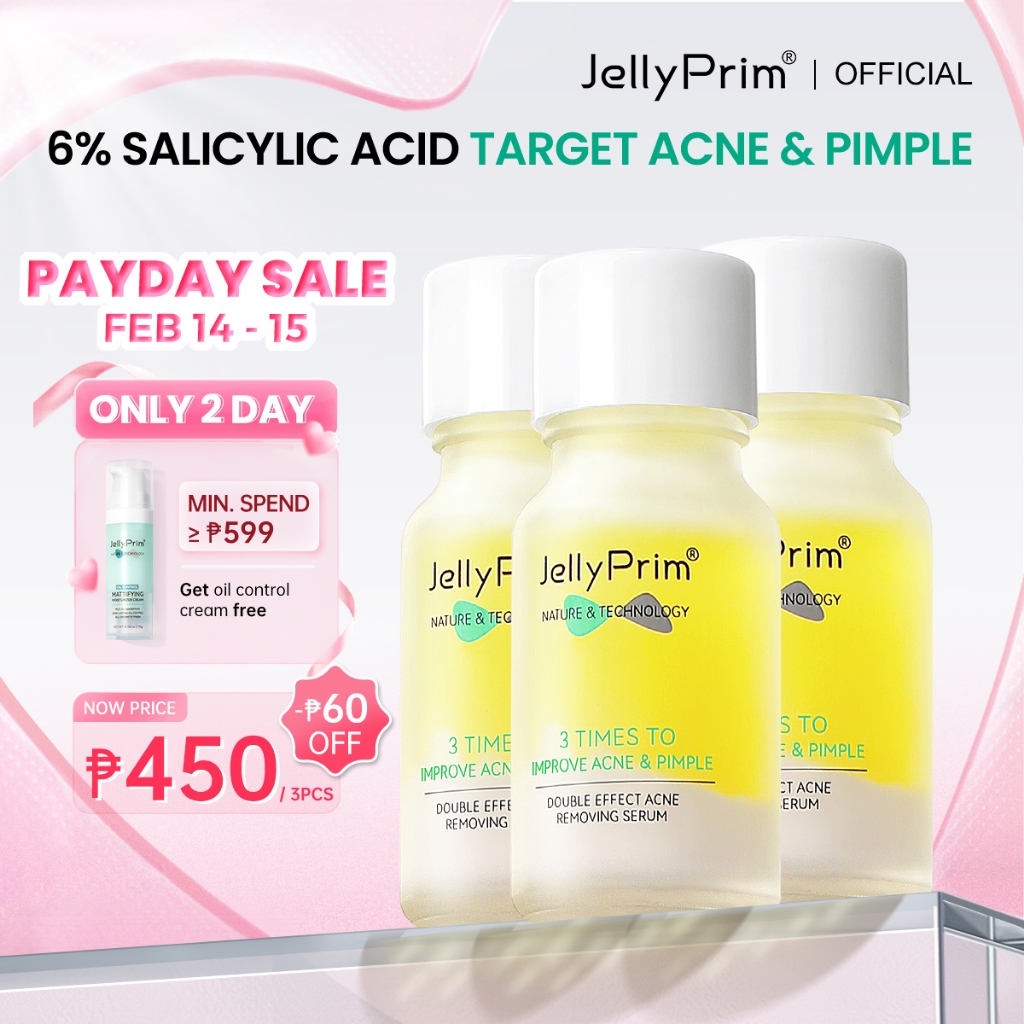 JellyPrim Salicylic Acid Pimple Remover Acne Treatment Niacinamide No ...