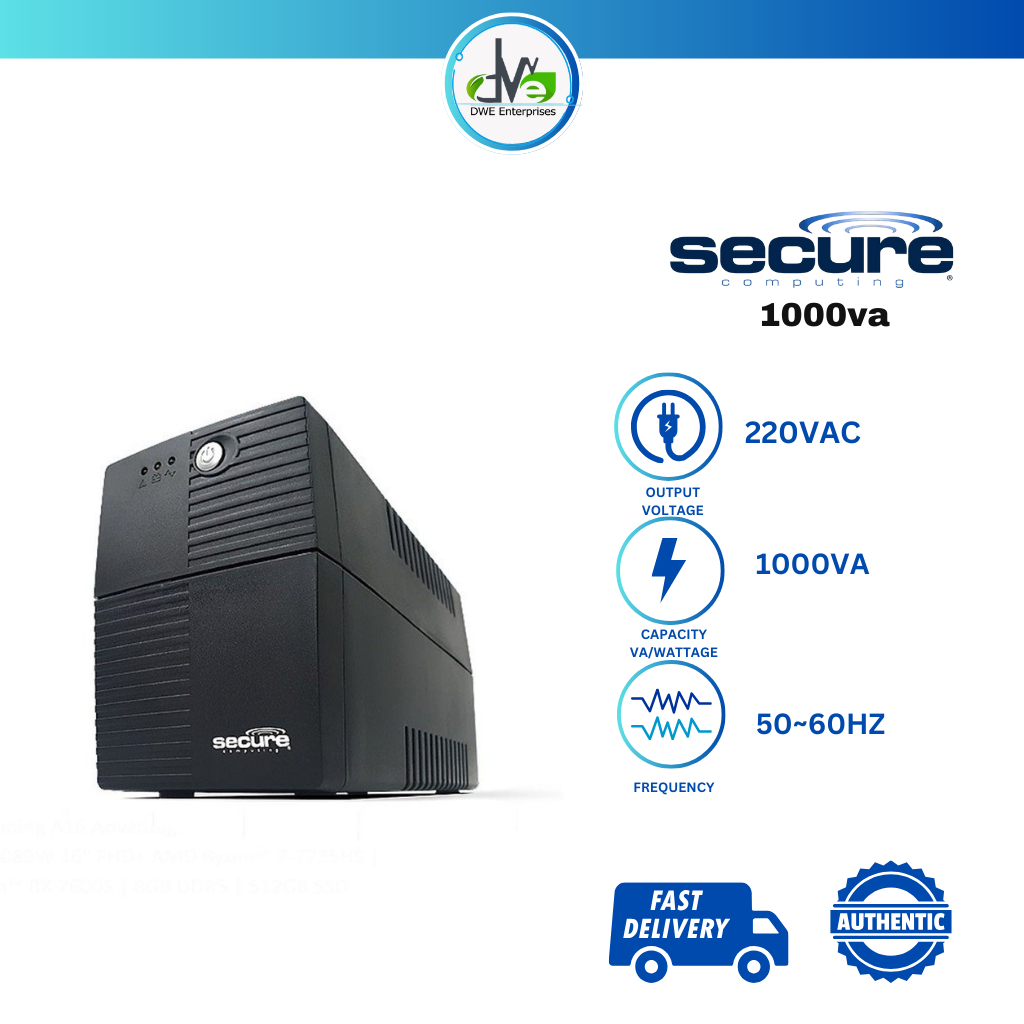 Secure UPS 1000VA Uninterruptible UPS | Shopee Philippines