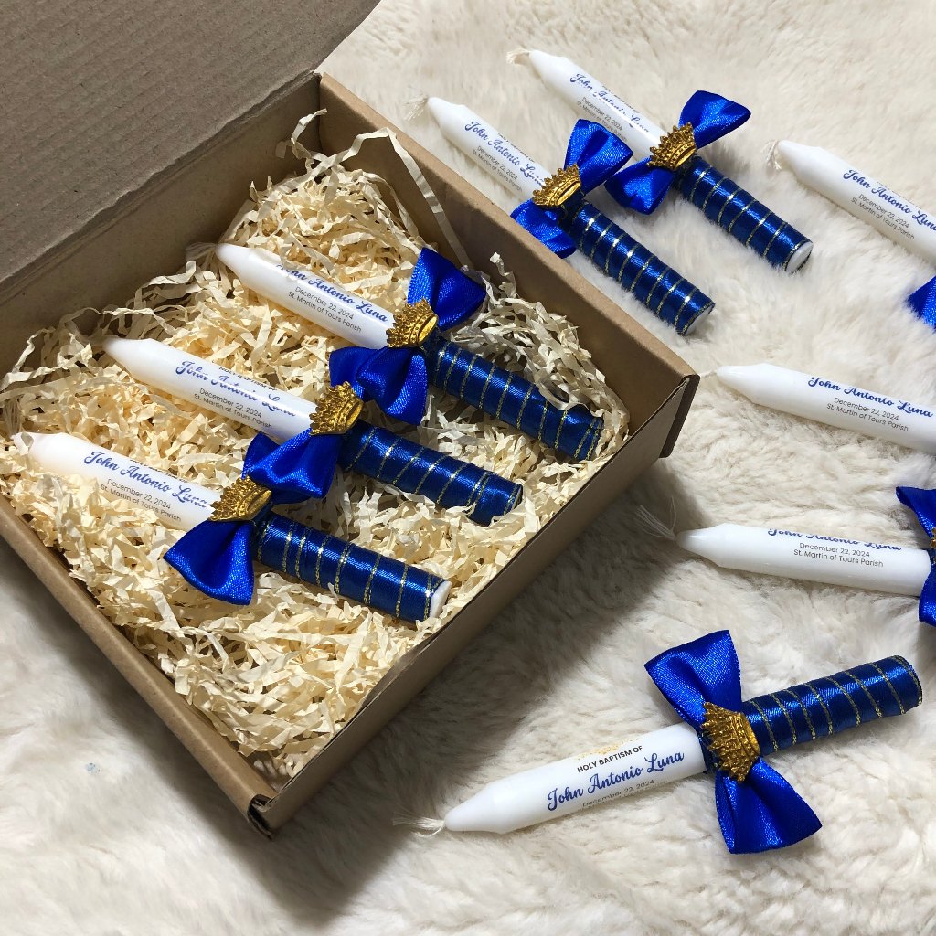 Baptismal/Christening/Binyag Candle Princess Prince Themed | Shopee ...