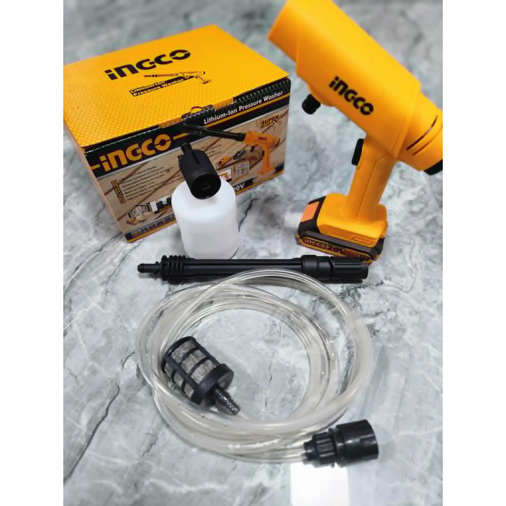 INGCO Cordless Pressure Washer 20V Portable Water Sprayer NO BATTERRY ...