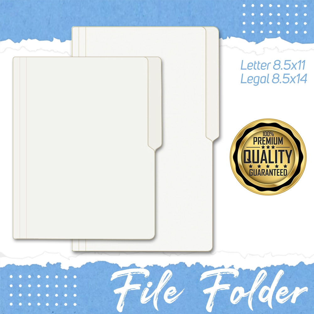 100pcs File Folder White 14PTS (Short/Long) | Shopee Philippines