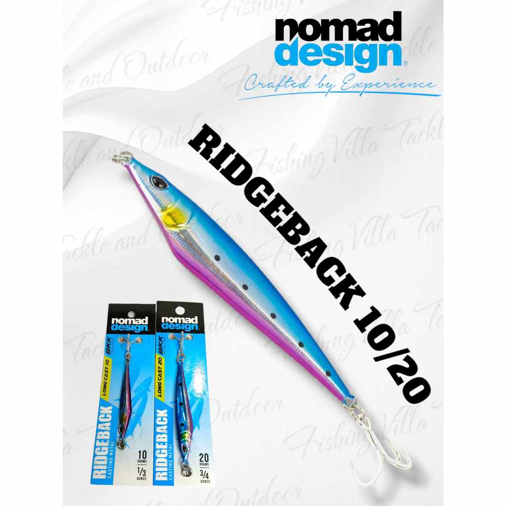Nomad Design RIDGEBACK 10g/20g Longcast Fishing Jig Lure | Shopee ...