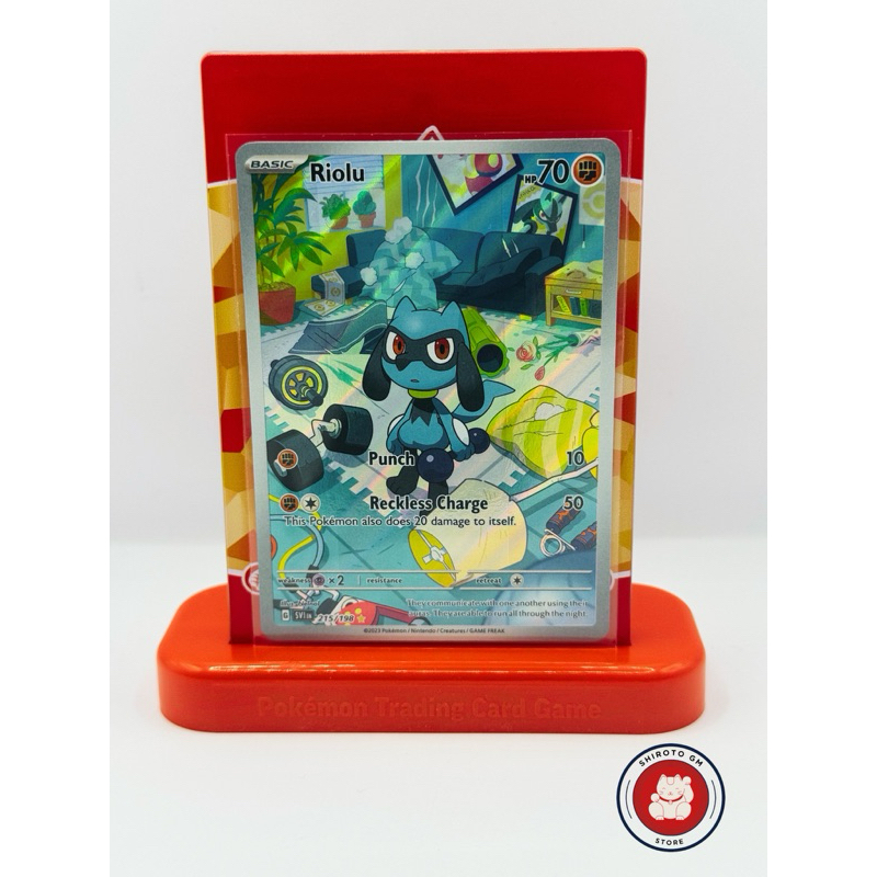 Pokemon : Riolu AR 215/198- SVI SV01 Scarlet and Violet Base Set ...