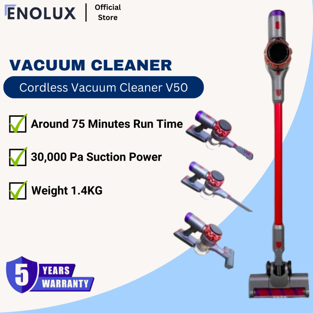 ENOLUX V50 Cordless Vacuum Cleaner For home Dust Mite Wireless Handheld ...