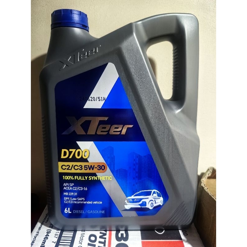 *Hyundai Xteer D700 (6 liters) 5w30 Diesel Engine | Shopee Philippines