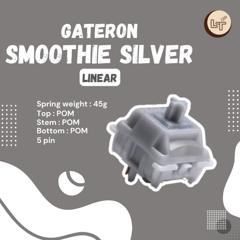 Gateron Smoothie Silver switch (stock | lubed) | Shopee Philippines