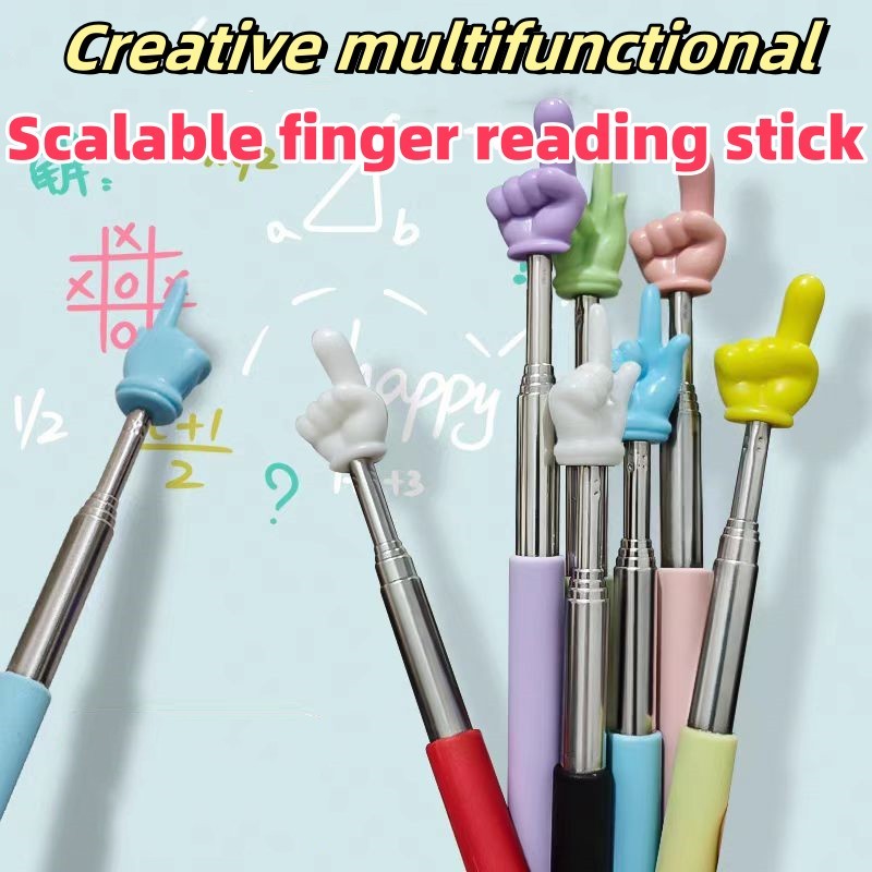 Telescopic Teachers Pointer Rod Finger Design Retractable Teaching ...