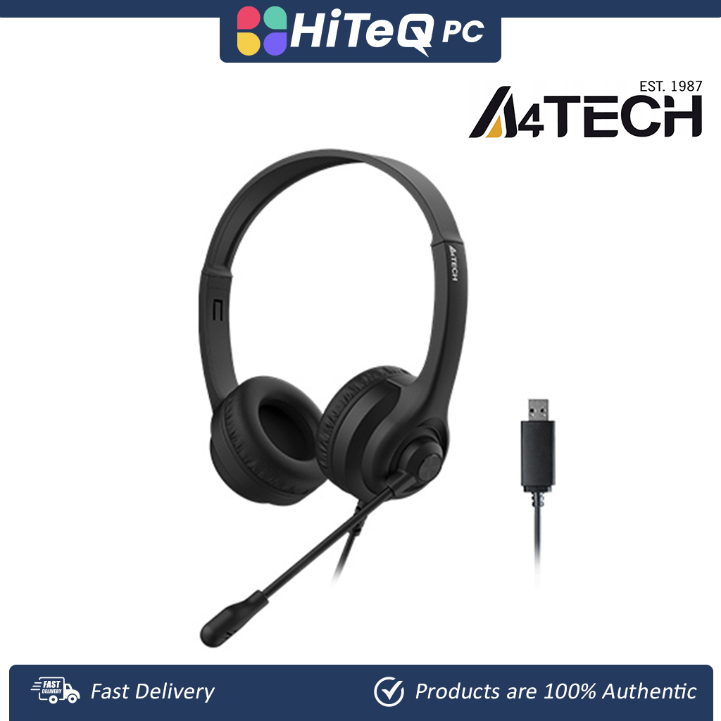 HiteqPC | A4tech HU-8 USB Stereo Headset | Shopee Philippines