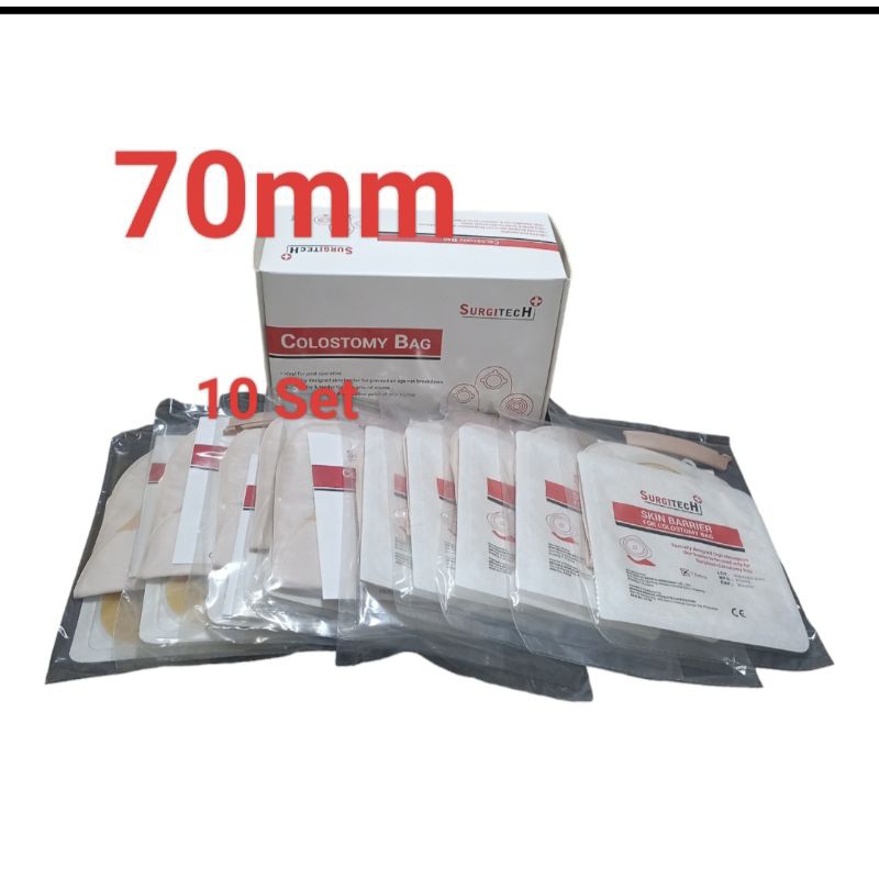 Surgitech 70mm Colostomy Bag 10 Sets/Box | Shopee Philippines