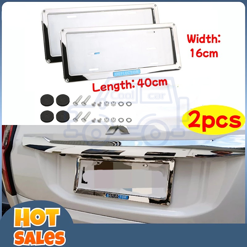 2Pcs Car Plate Number Plating Stainless Steel Car Plate Frame Car ...