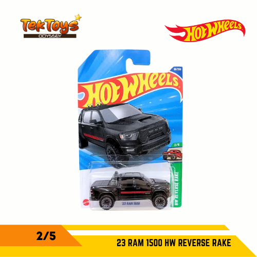 HOT WHEELS - 23 RAM 1500 HW REVERSE RAKE 2/5 (BLACK) | Shopee Philippines