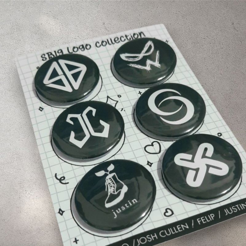 SB19 Logo Collection Set 32mm Button pin badge | Shopee Philippines