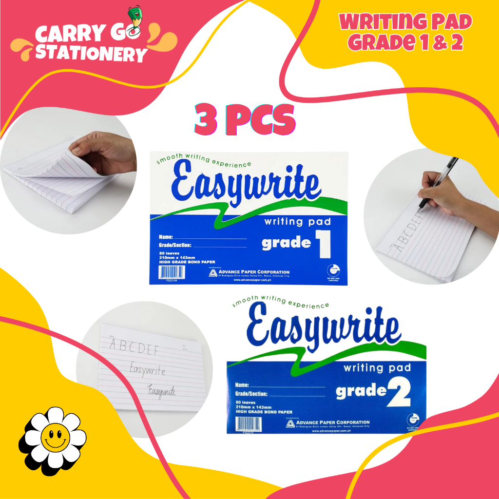 3 PCS Kids Advance Easywrite Writing Pad Grade 1 & 2 – School Writing ...