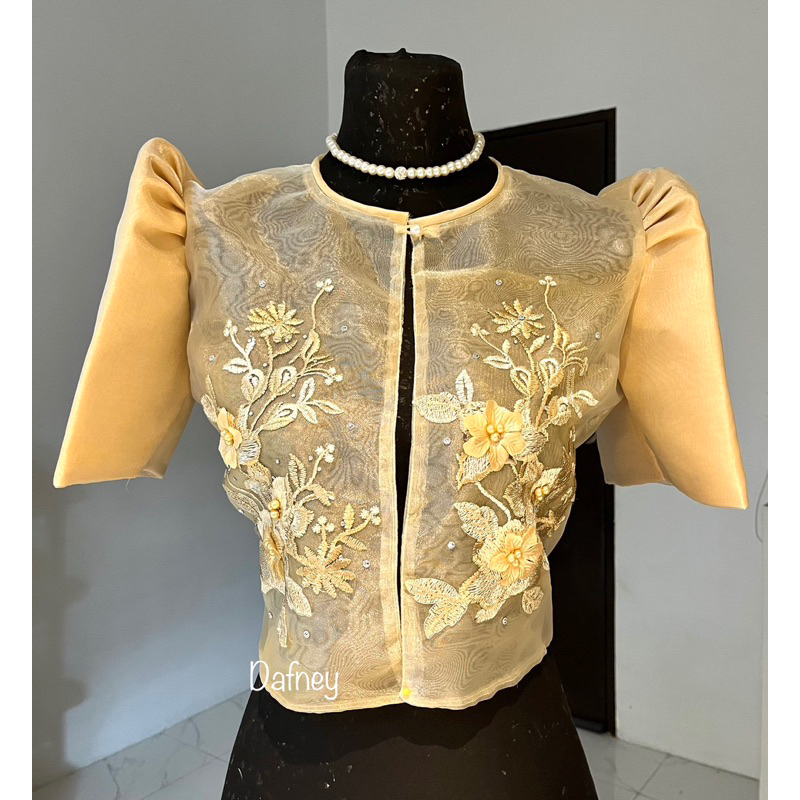 NEW FLOWER scallop Patch Bolero Filipiniana Mestiza Sleeve | Shopee ...