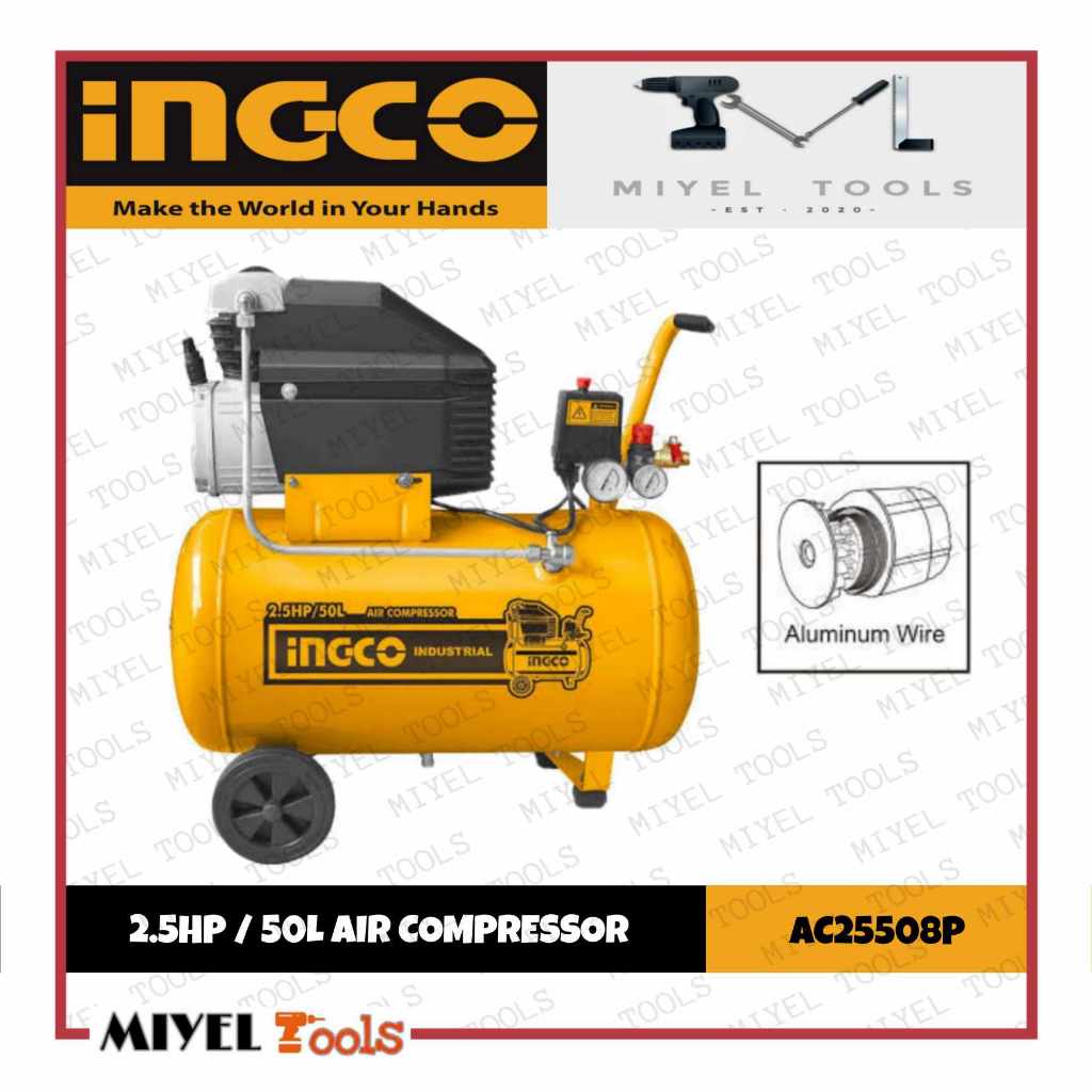 INGCO INDUSTRIAL 2.5HP/50L Air Compressor AC25508P | Shopee Philippines