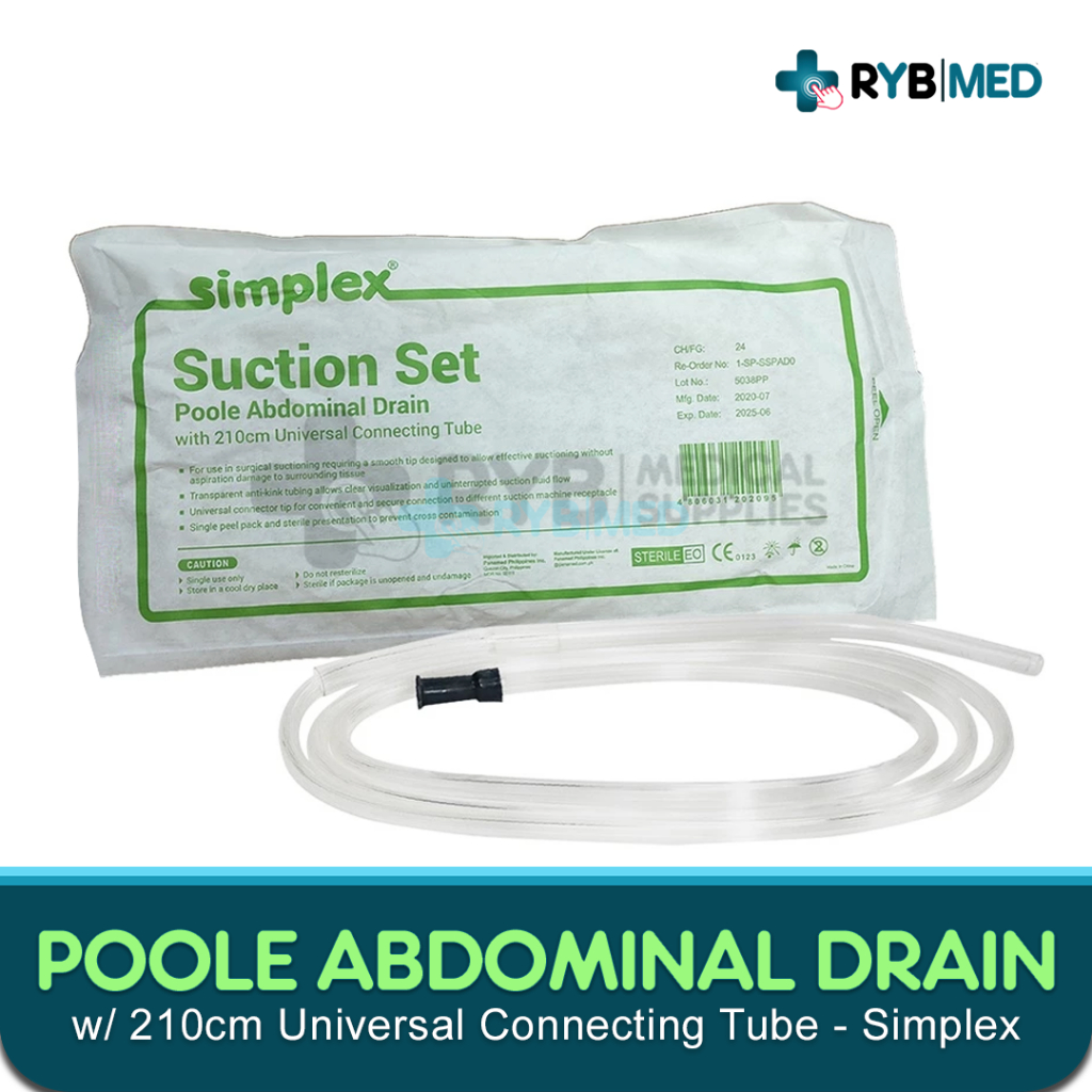 Suction Set Poole Abdominal Drain - Simplex | Shopee Philippines