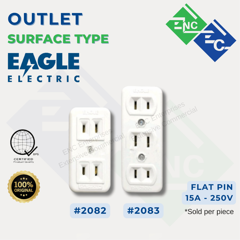 Surface Outlet | Eagle Electric | Kopez Brand | 2-Gang 3-Gang | Flat ...
