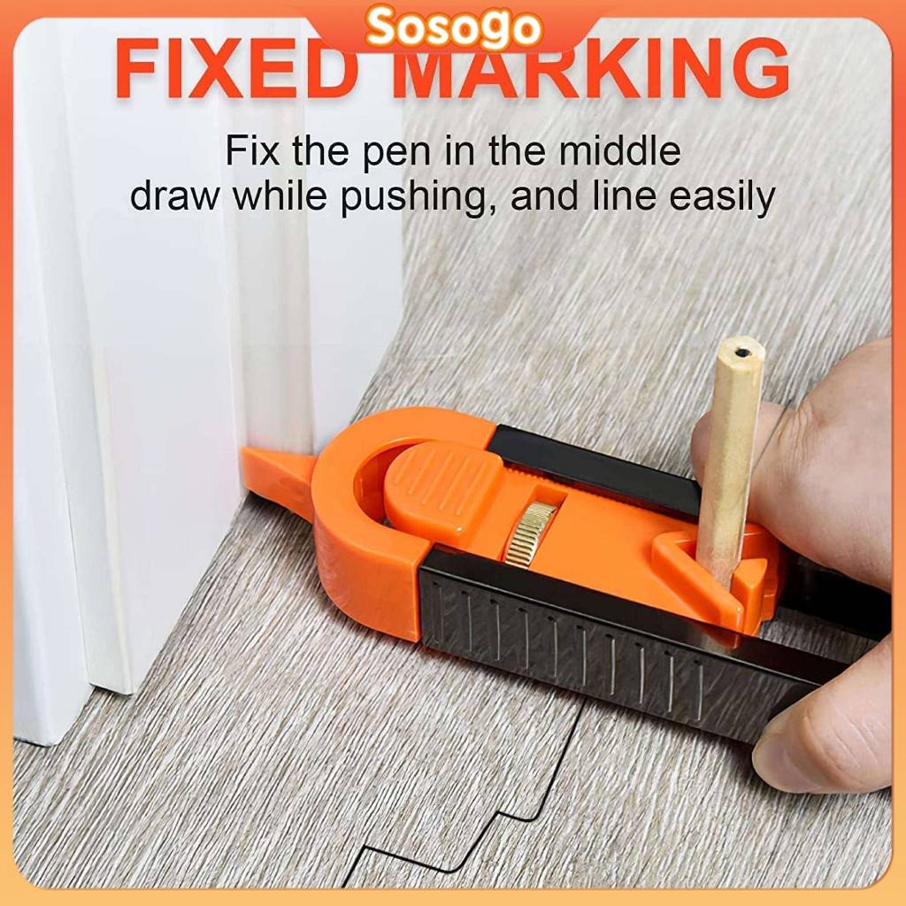 Contour Gauge Scribe Precise Profile Gauge Tool-Woodworking Edge Corner ...