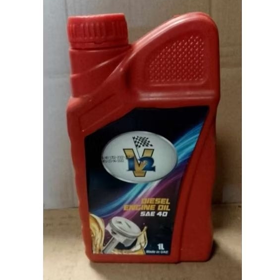 V12 Diesel Engine oil SAE 40 Made in UAE 1 liter | Shopee Philippines
