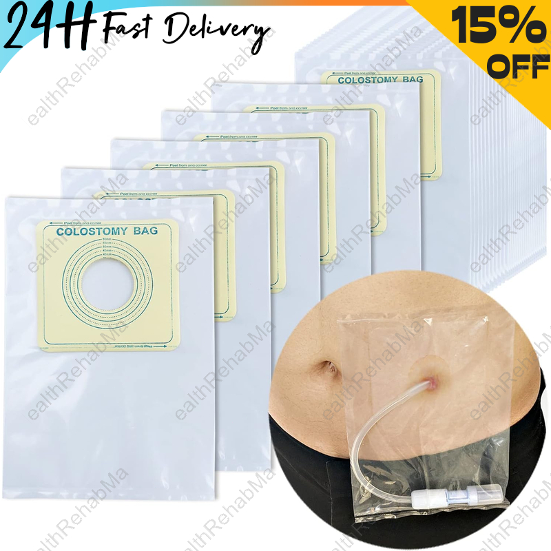 HealthRehabMart Disposable Colostomy Bag System with Advanced Sealing ...