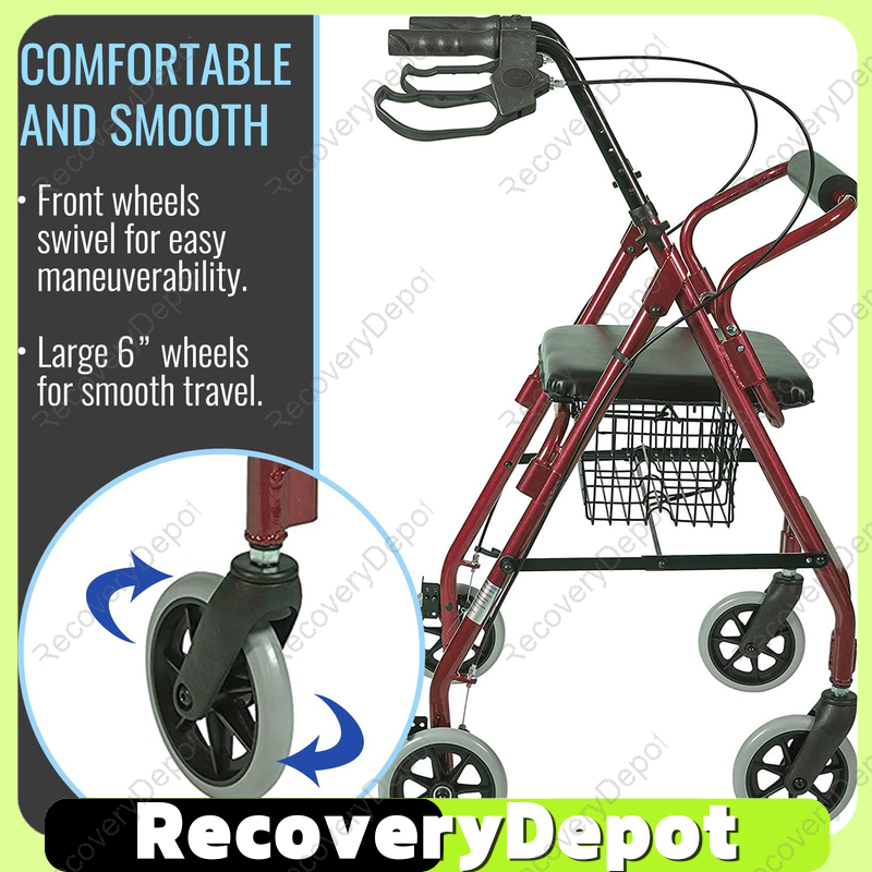 RecoveryDepot Foldable Wheelchair Foot Rest Portable For Adult With ...