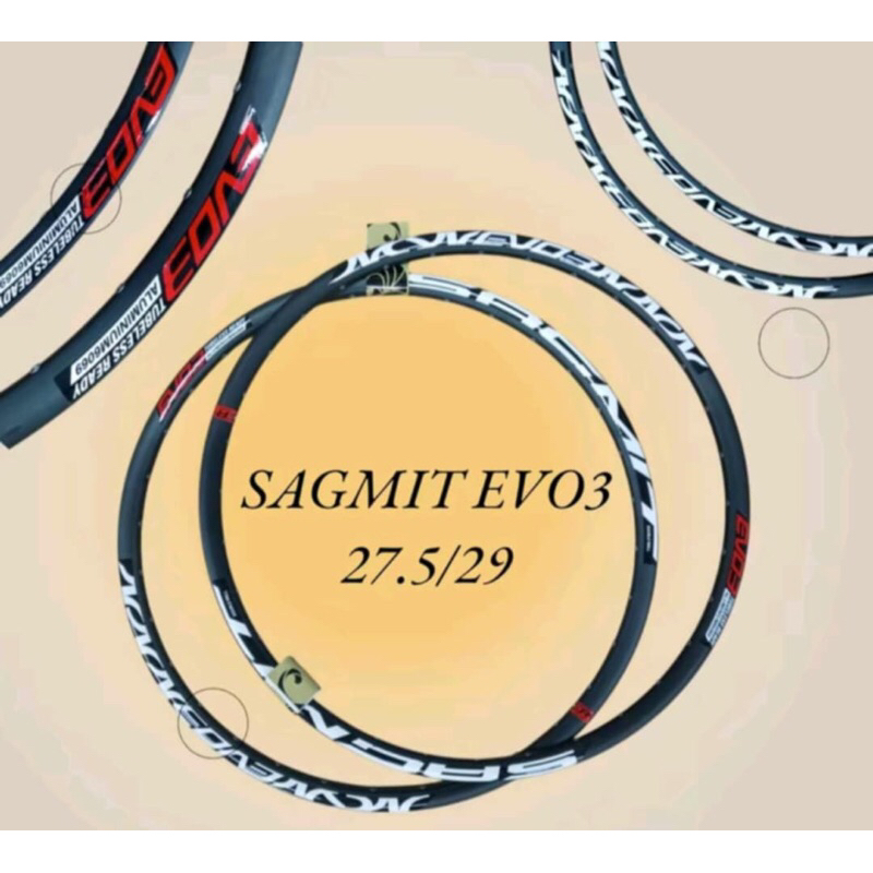 Sagmit evo 3 rim tubeless ready 27.5 & 29er sold as pair dalawa(2 pcs ...