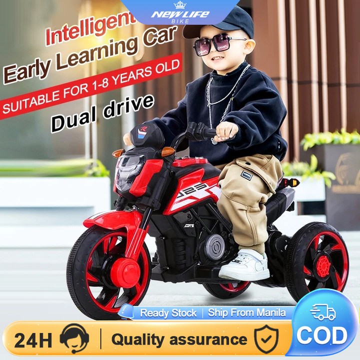【Dual Motors! 】Bearing 50KG! Kid Ride on Car Children Electric Jeep Off ...