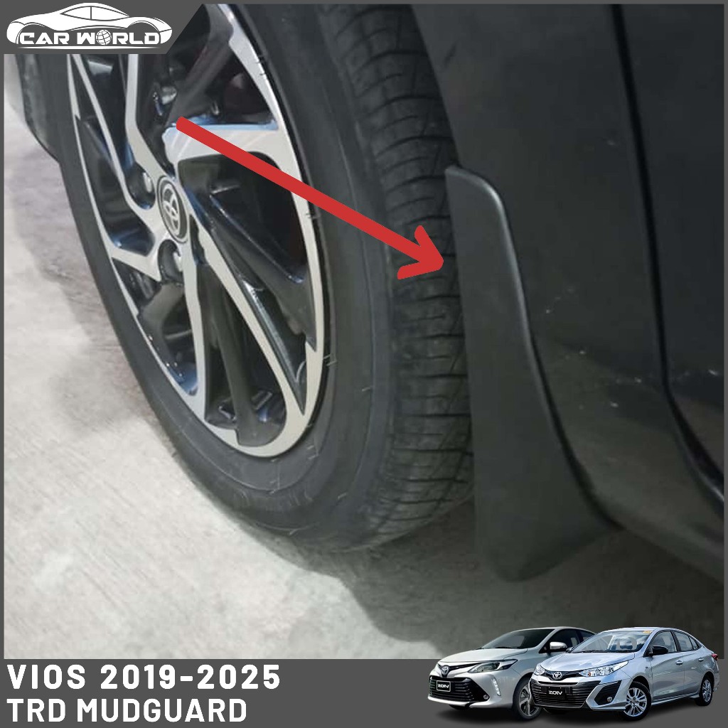 TOYOTA VIOS MUDGUARD 2019 TO 2025 OEM WITH SCREWS MUD FLAPS SPLASH ...