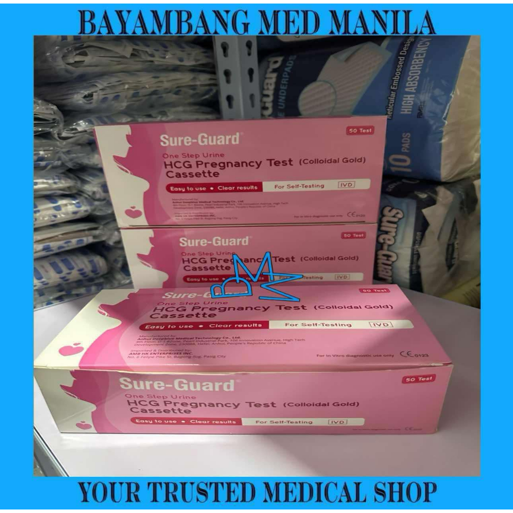 Pregnancy Test Kit Cassette (Sure-Guard) 50pieces One Step Urine HCG ...