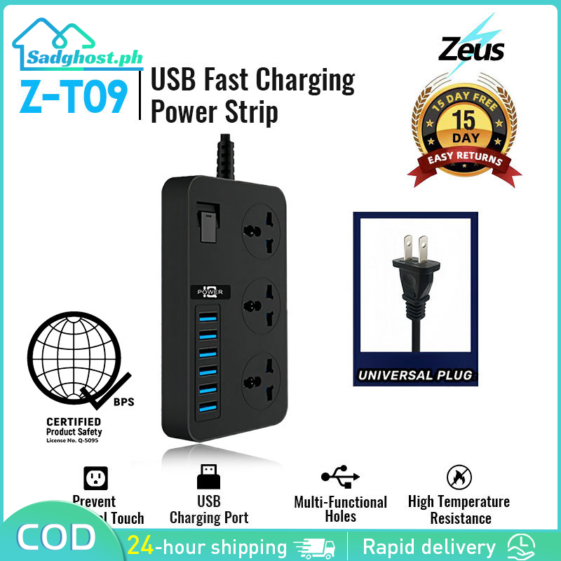 Extension outlet with switch usb cable power supply 2M/5M 10A electric ...