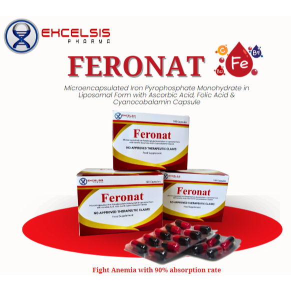 Feronat 1 Capsule Microencapsulated Iron Pyrophosphate Monohydrate ...