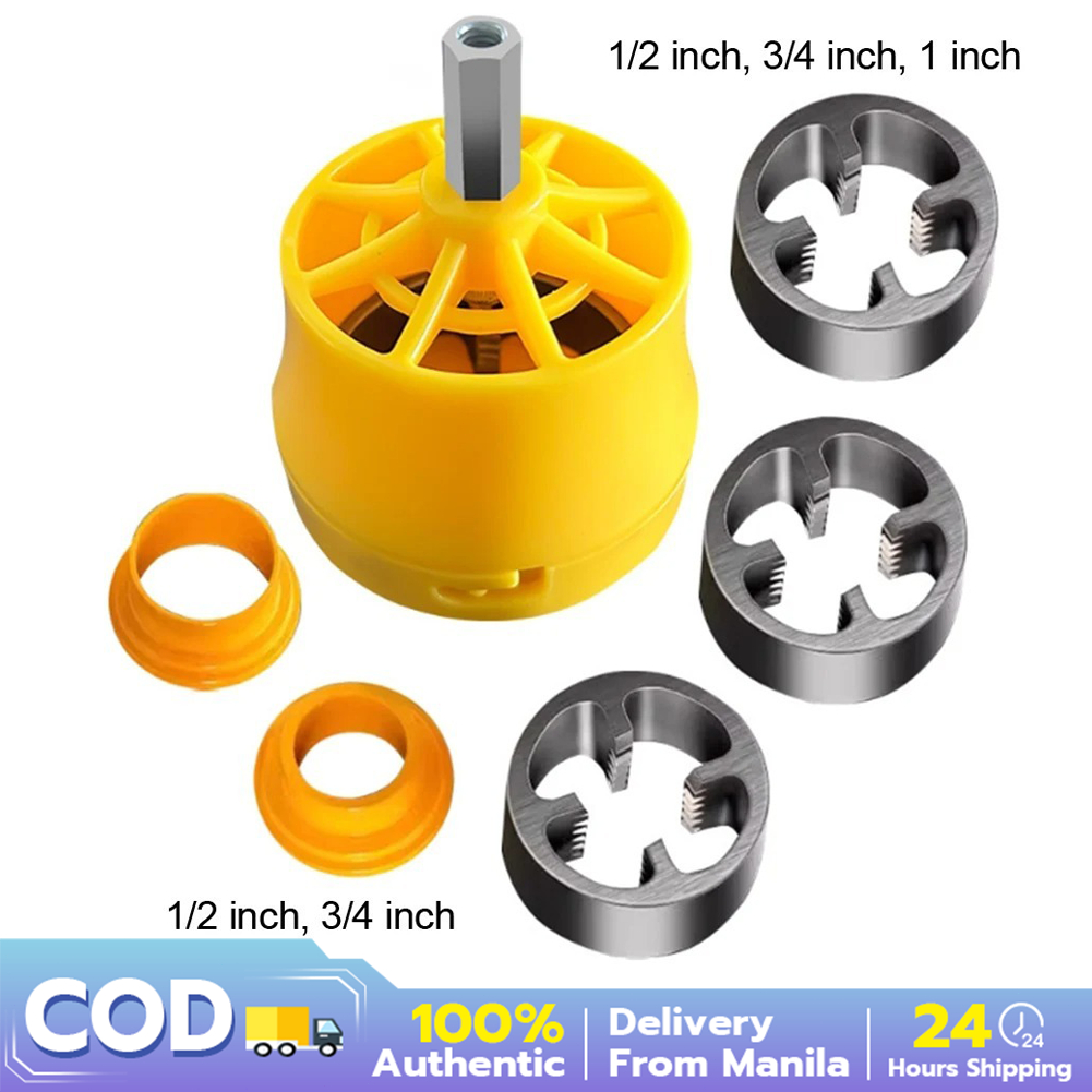 PPR Pipe Threader Kit With 1/2In 3/4 In 1 Inch Dies Pipe Threader Pipe ...