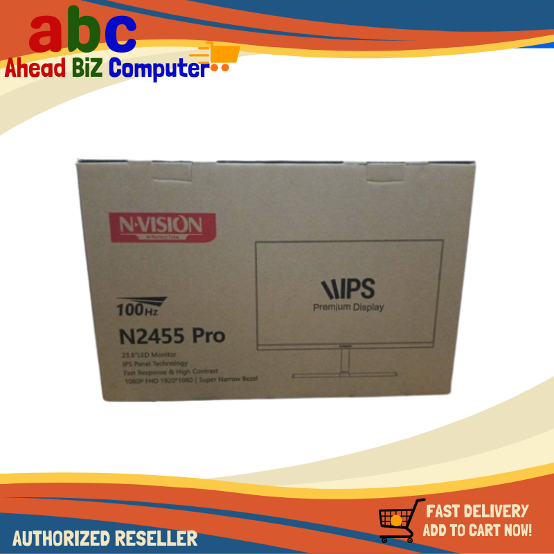 Nvision N2455PRO-B 100Hz IPS Panel 23.8" Monitor Black | Shopee Philippines