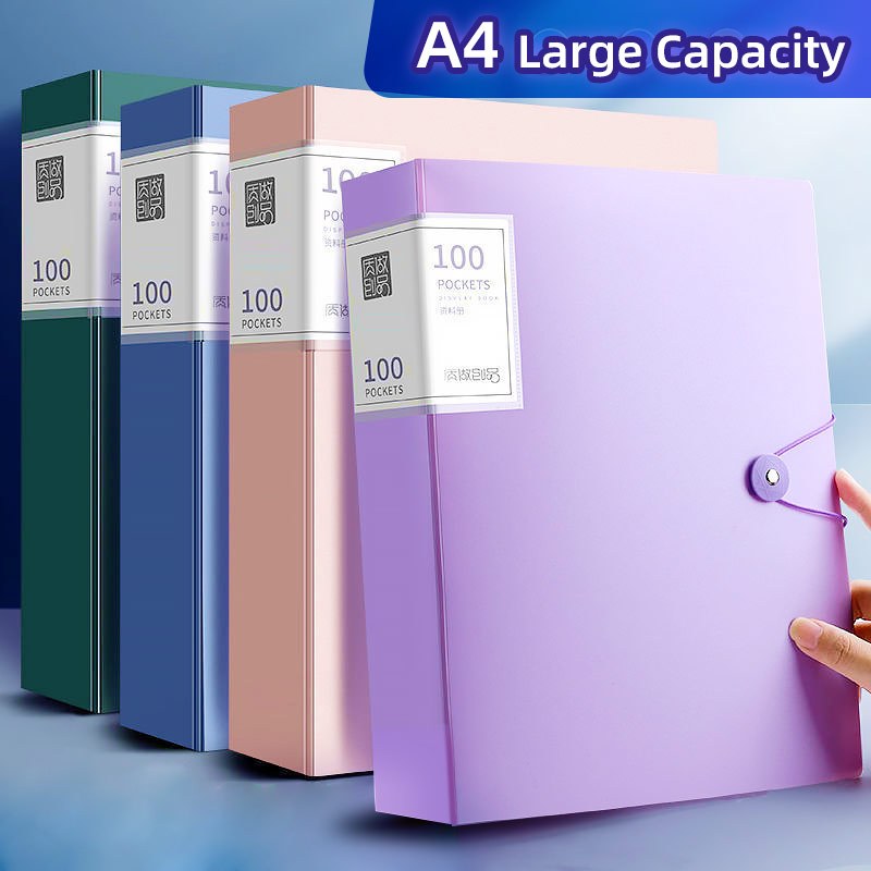 Clear Book Long Document Organizer Expanding Folde File Organizer ...