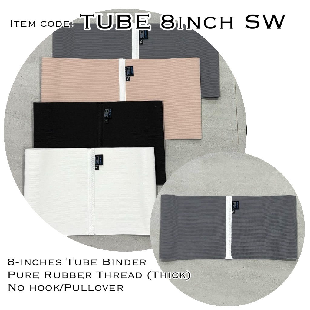 8INCHES TUBE BINDER NOHOOK butch binder king girdle supporter tummy ...
