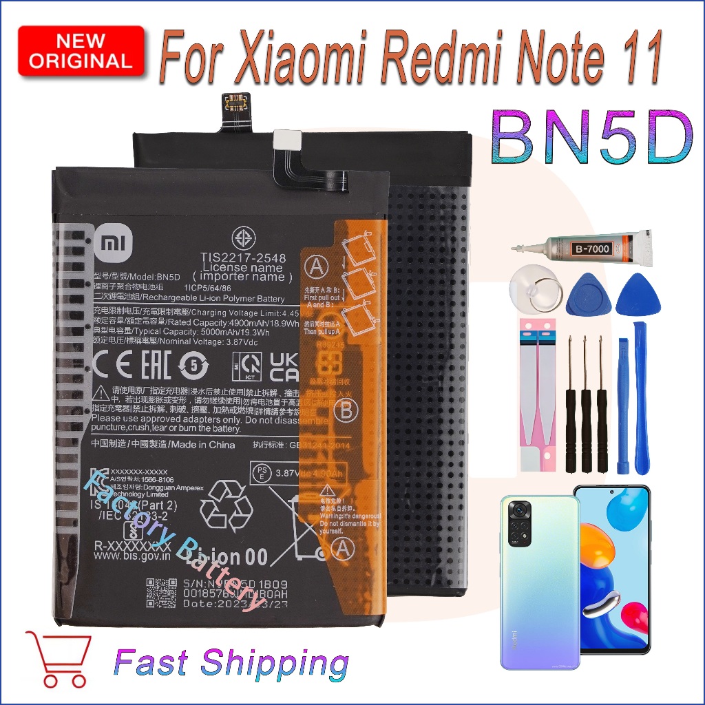 Replacement Phone Battery BN5D For Xiaomi Redmi Note 11 Battery+ Free ...