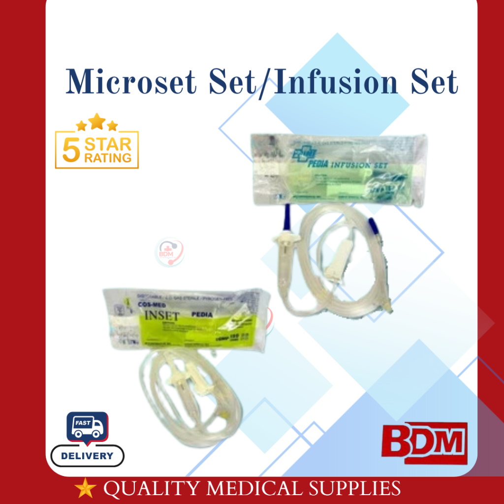 [Fast shipping] COSMED, PRIME | Microset Infusion Set, Pedia | Shopee ...