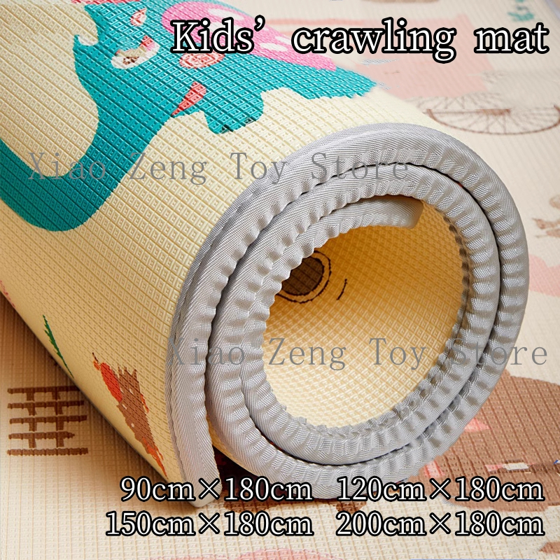 Big size Double-sided pattern Soft floor mat crawling mat Foldable ...