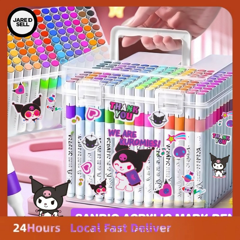 Pen Set Color Marker Set Coloring Set Highlighter Kuromi Acrylic ...