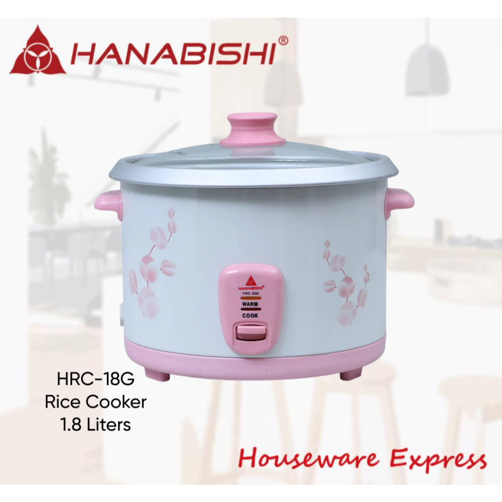 Hanabishi HRC18G Rice Cooker 1.8L/10 cups HRC-18G (Houseware Express ...
