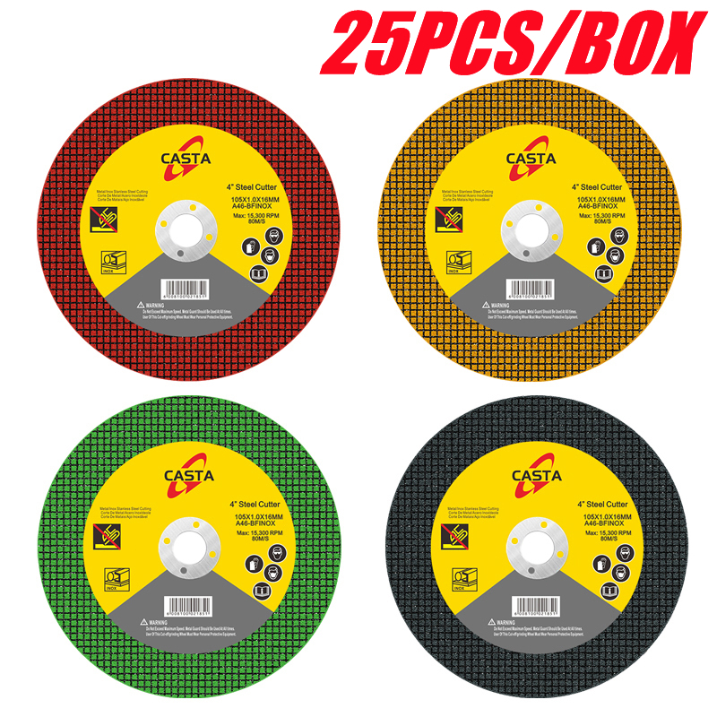 25-Pack 105x16mm/4" Inch Cut-Off Wheel, Angle Grinder Cutting Disc ...