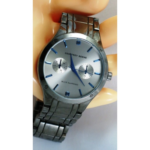 i49:Original GEOFFREY BEENE Analog Watch for Men from USA-Gunmetal ...