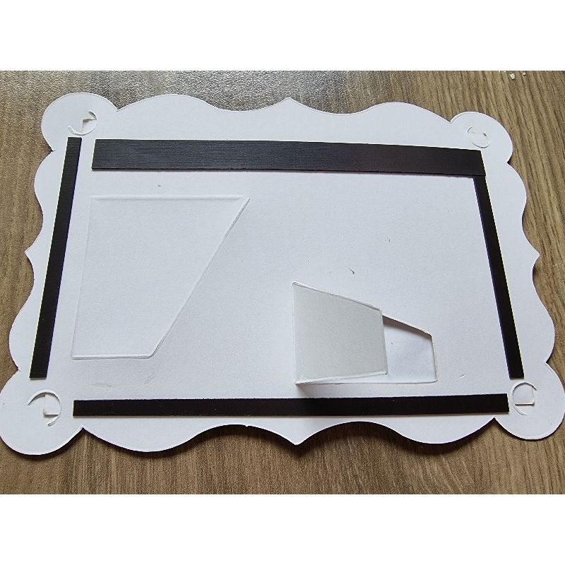 50pcs 4r White Magnetic Standee Dual stand Photo Frame Photobooth ...