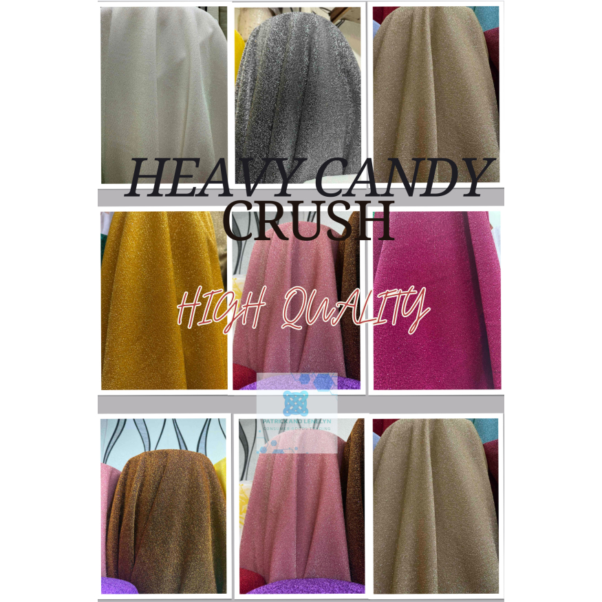 HEAVY CANDY CRUSH WITH LINING SOLD PER YARD 60 WIDTH CONTINUOUS CUT ...