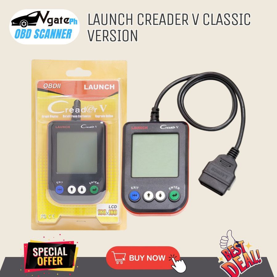 Launch CReader V Classic version OBD OBD2 DIAGNOSTIC SCANTOOL | Shopee ...